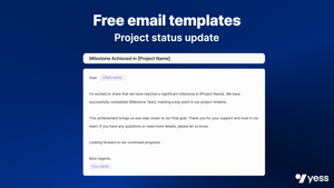 6 Free email templates for project updates